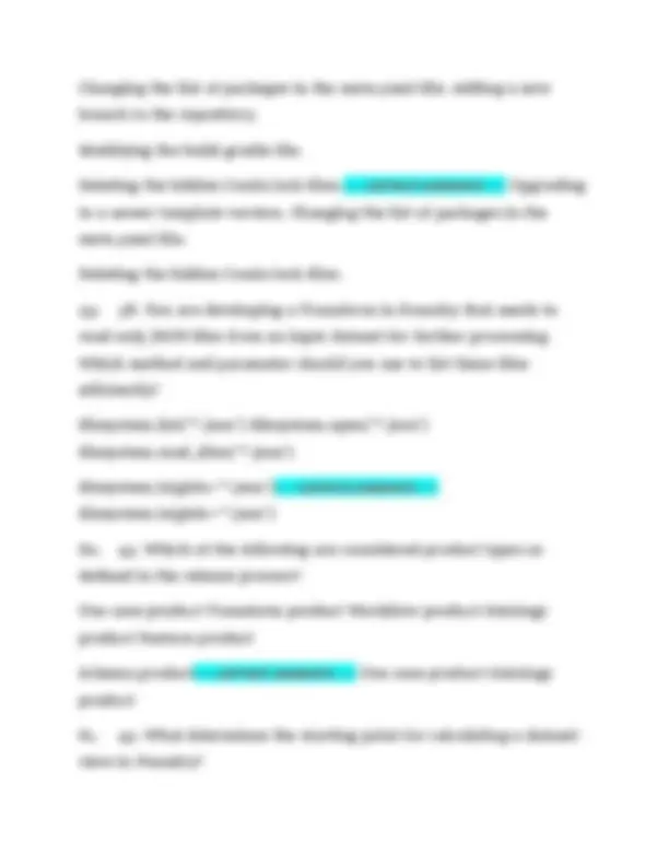 Palantir Data Engineering Certification Exam Questions with complete ...
