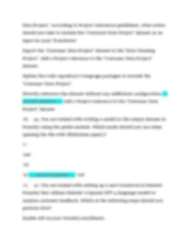 Palantir Data Engineering Certification Exam Questions with complete ...