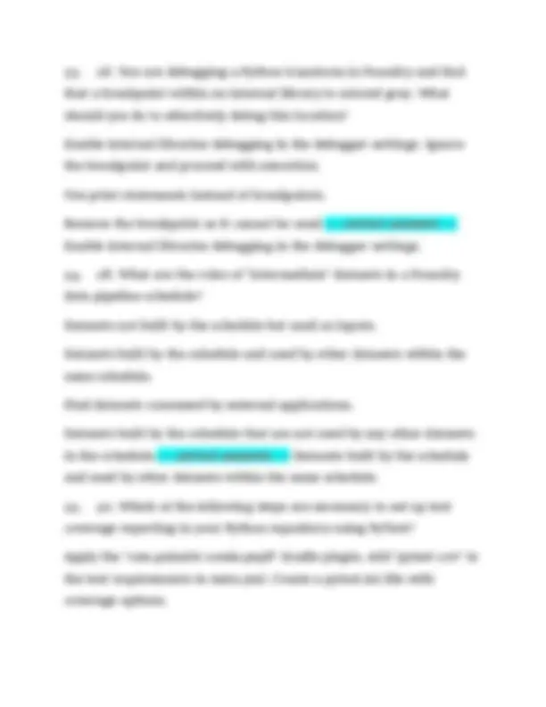 Palantir Data Engineering Certification Exam Questions with complete ...