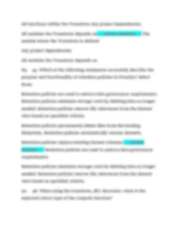 Palantir Data Engineering Certification Exam Questions with complete ...