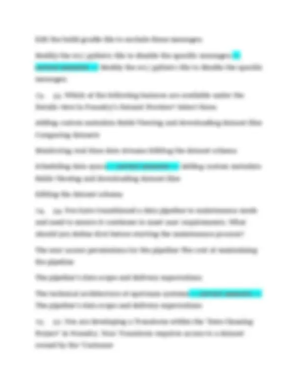 Palantir Data Engineering Certification Exam Questions with complete ...