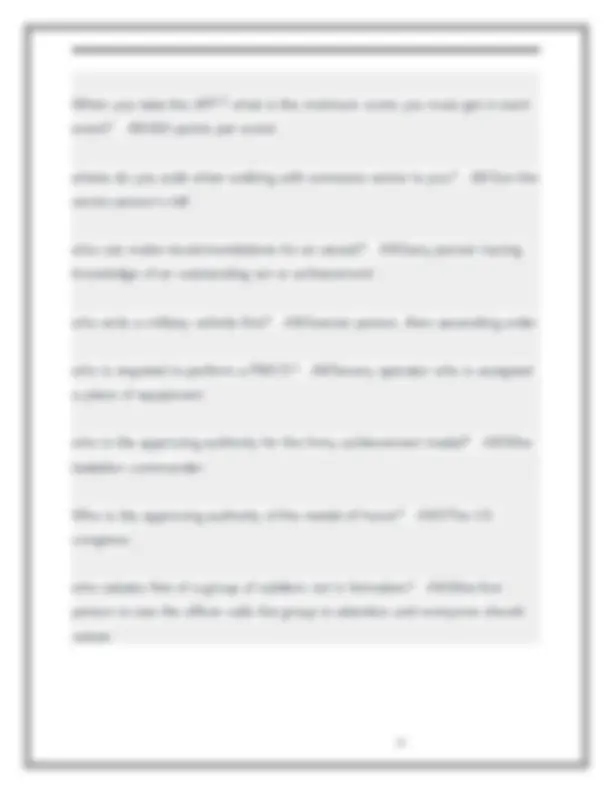 US Army e-5 Board Questions & Correct Verified Answers. Latest 2025 ...