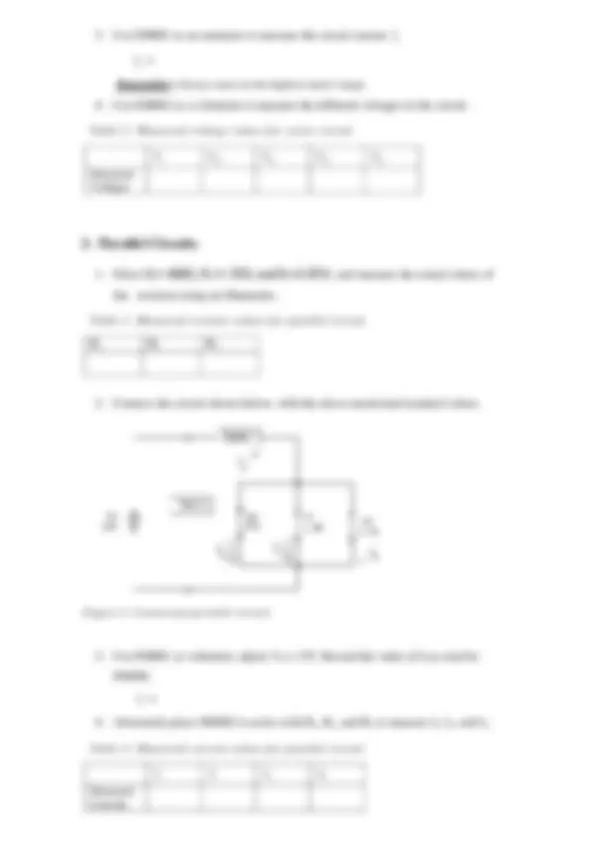 experiment 3 of circuits lab | Lab Reports Electrical Engineering | Docsity