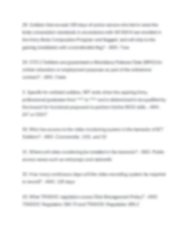 TR 350-6 Questions & Answers: Initial Entry Training (IET) for US Army ...