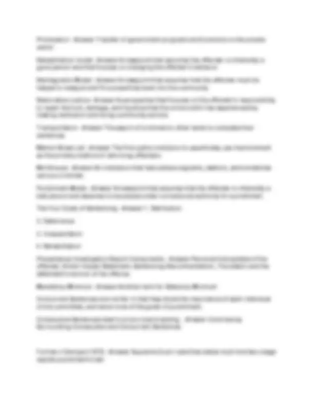 CCJ3024 Exam 4 Study Guide: Criminal Justice Concepts and Practices ...