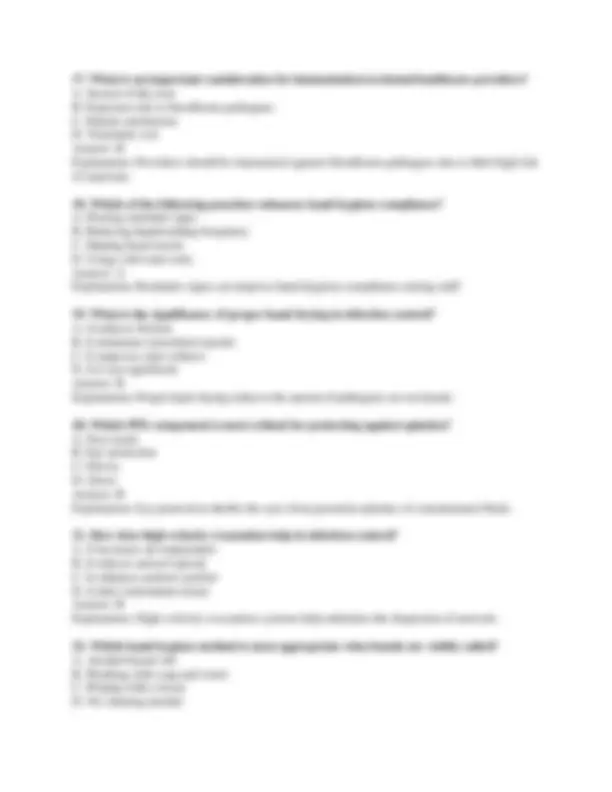 250-ICE-LORP Infection Control (ICE) Exam | Exams Technology | Docsity