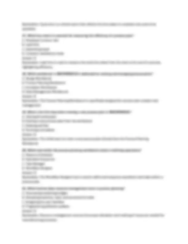 3DEXPERIENCE Process Planner Exam | Exams Technology | Docsity