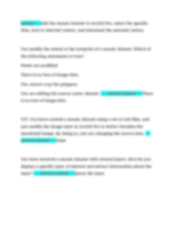 Esri arcgis pro associate certification exam questions with correct ...