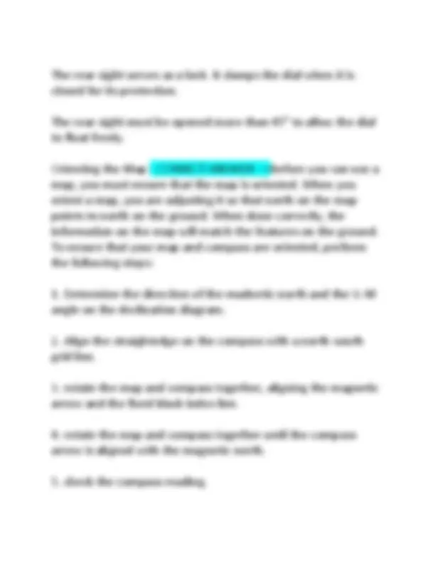 CORPORAL'S COURSE TACTICAL TOOLS EXAM QUESTIONS WITH COMPLETE SOLUTIONS ...