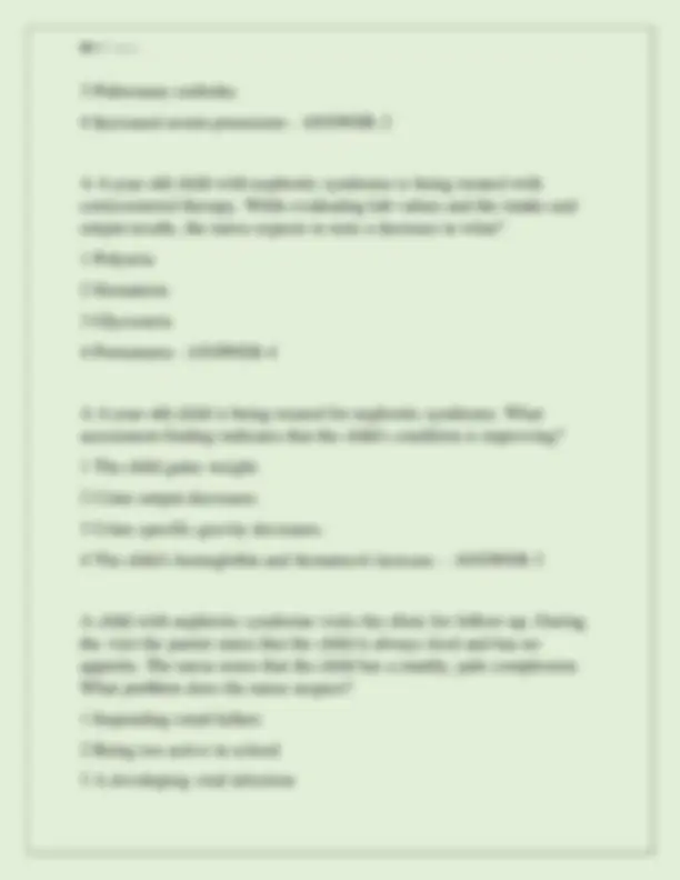 Pediatric Immunizations: Comprehensive Study Guide | Exams Nursing | Docsity