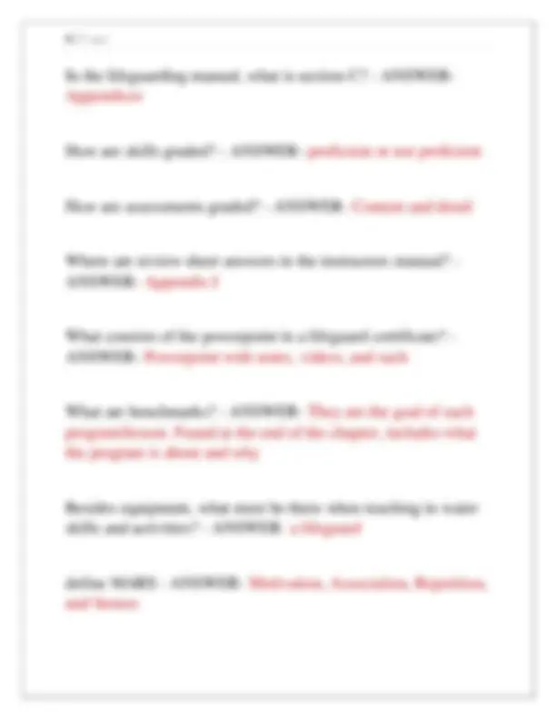 LIFEGUARD INSTRUCTOR FINAL EXAM NEWEST 2024 ACTUAL EXAM COMPLETE 170 ...