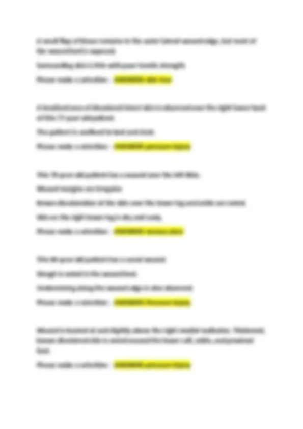 NDNQI PRESSURE INJURY TRAINING – VERSION 9.O MODULE 2 EXAM WITH CORRECT ...