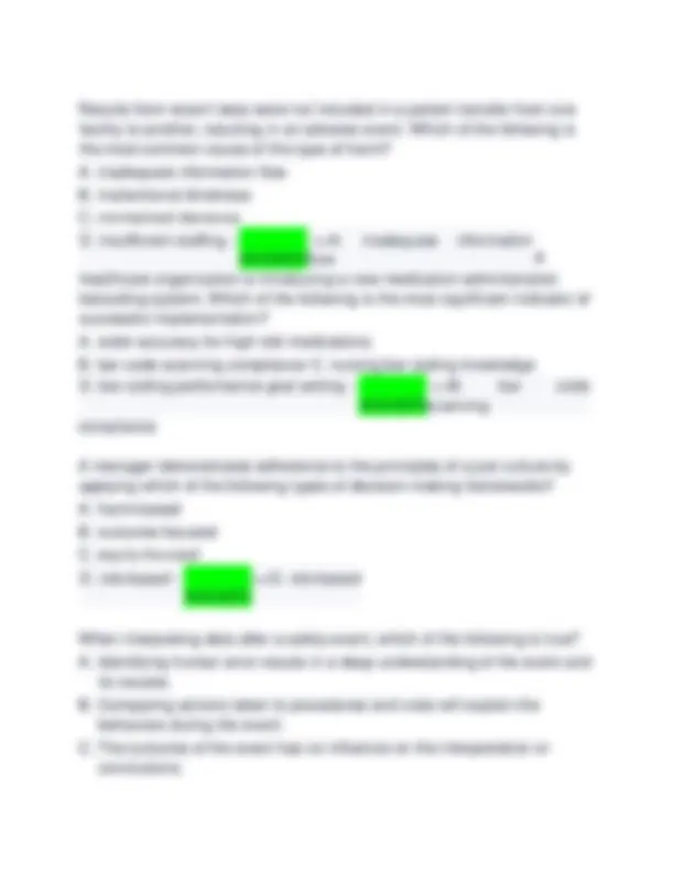 CPPS IHI Practice Exam 2024-2025 Complete Questions & Answers (Solved ...