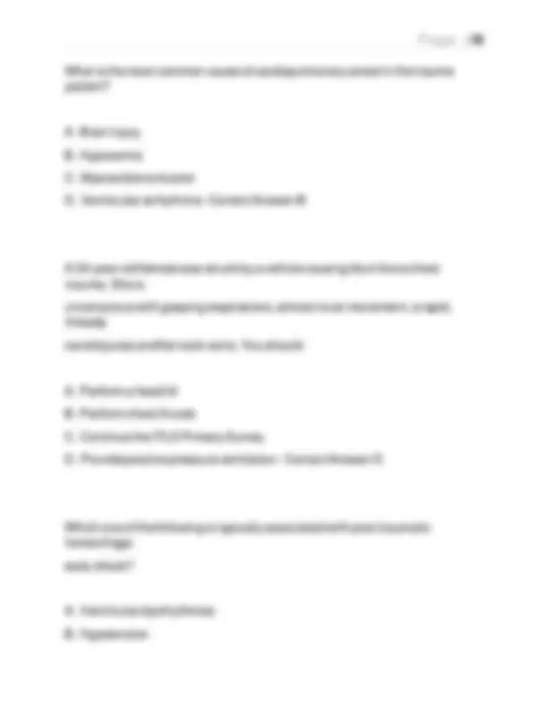 ITLS 9th Edition Basic Pre-Test 2025: Practice Questions and Answers ...