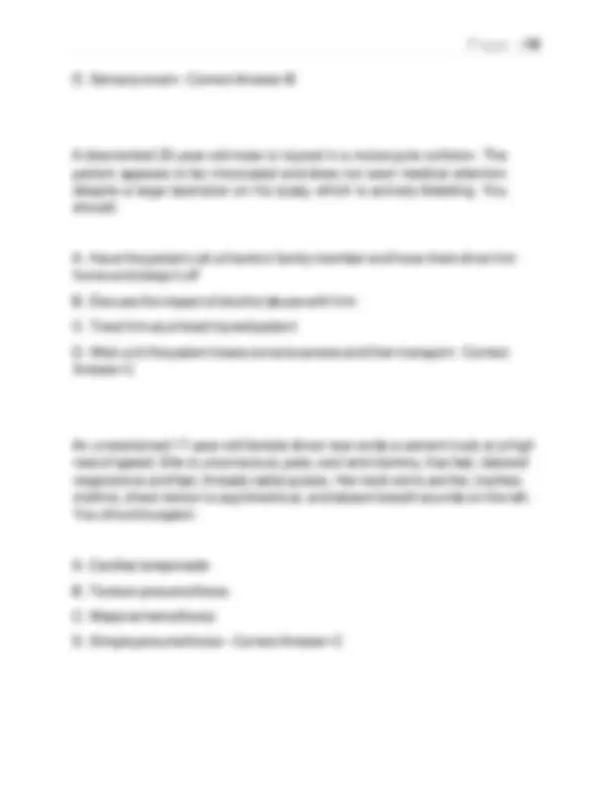 ITLS 9th Edition Basic Pre-Test 2025: Practice Questions and Answers ...