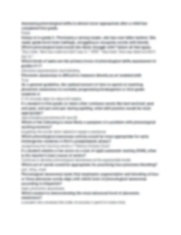 LETRS PHONICS TRAINING UNITS 1 – 4 PRACTICE EXAM .pdf | Exams Nursing ...