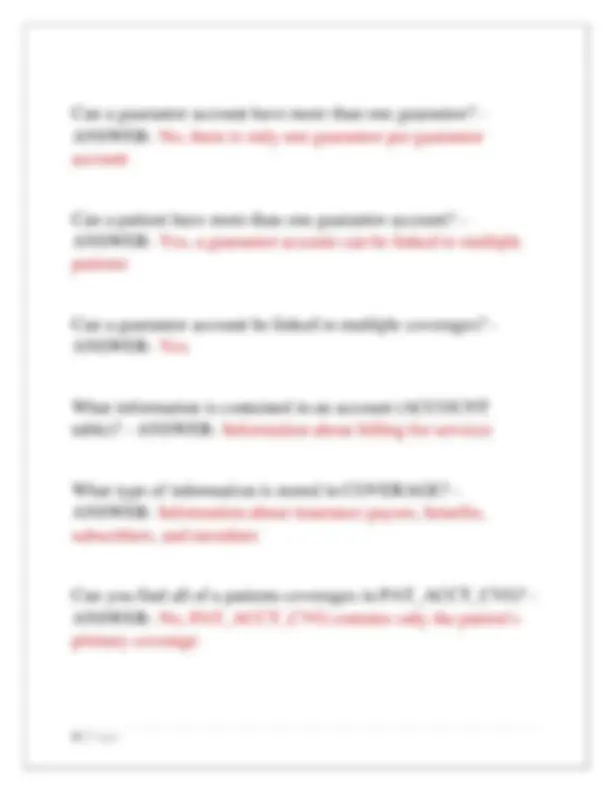 CLR203 - Clarity Data Model - Resolute Professional Billing: Exam ...