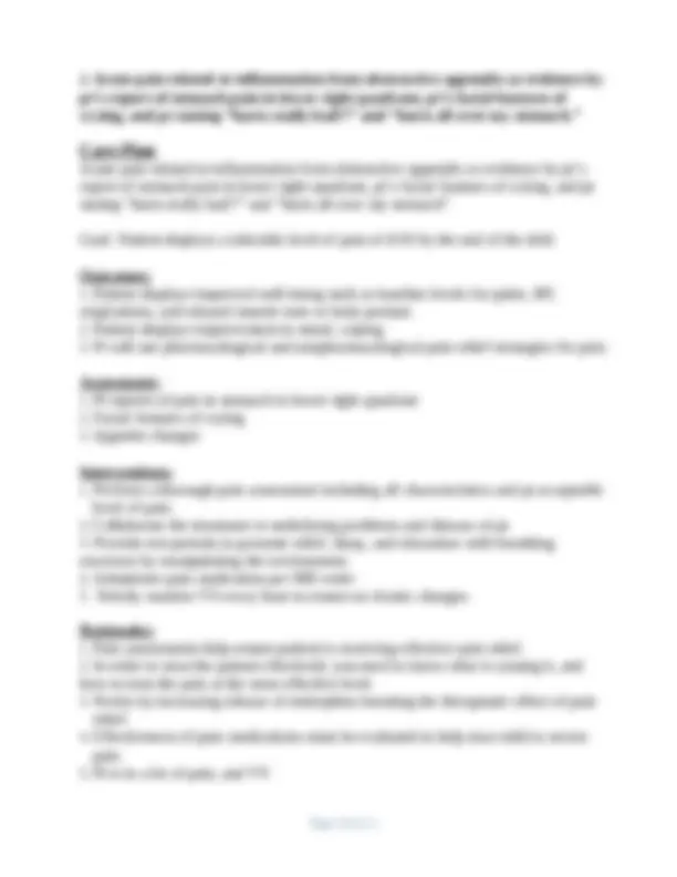 Case Study 124 Appendicitis-Questions with Answers Recent Updated ...