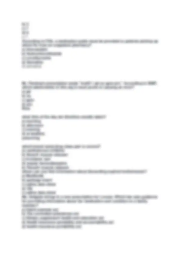 PTU FINAL EXAM 2025 – 2026 RITE AID EXAM WITH CORRECT ACTUAL QUESTIONS | Exams Nursing | Docsity