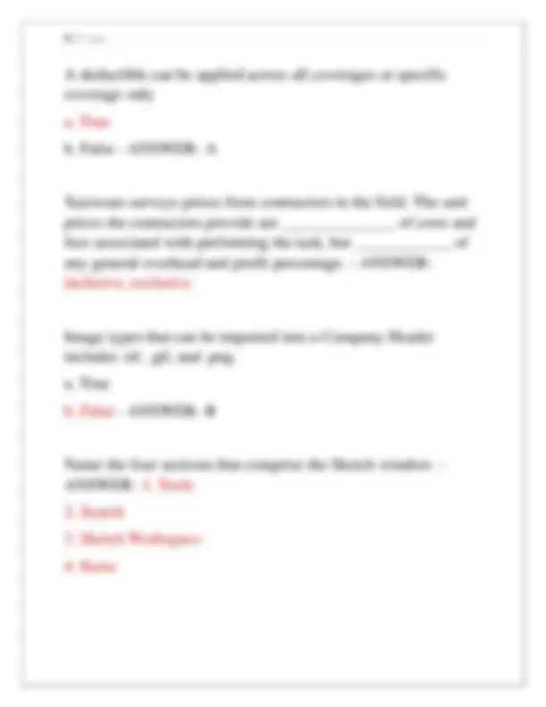 XACTIMATE LEVEL 1 CERTIFICATION EXAM NEWEST 2024 ACTUAL EXAM 100 ...