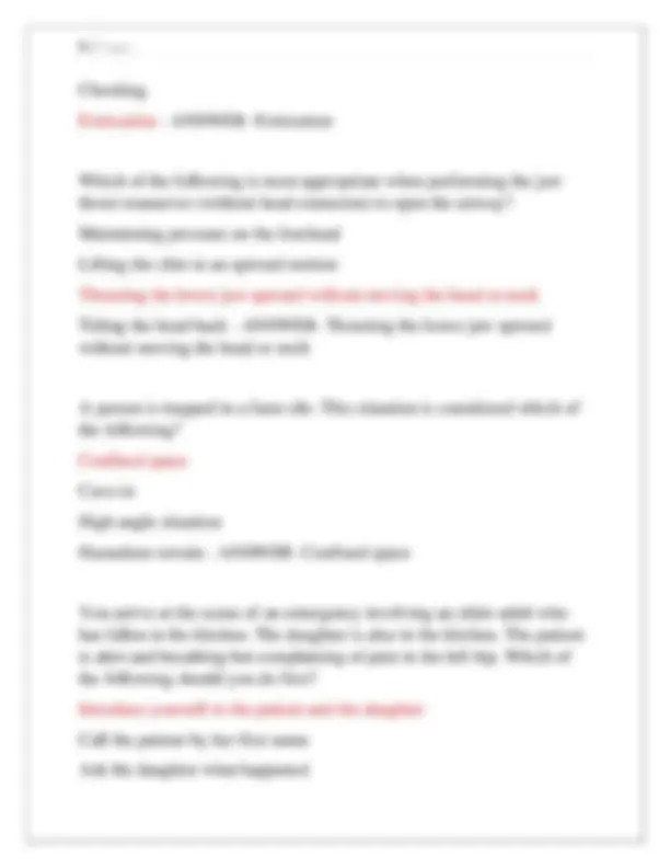 EMR WRITTEN EXAM 3 LATEST VERSIONS (VERSION A, B AND C ) NEWEST 2024 ...