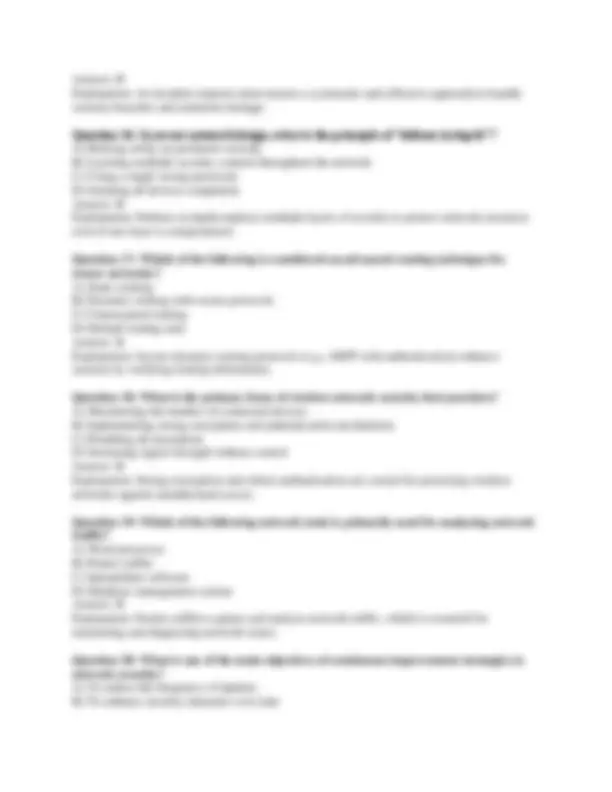 Advanced level (NWIC Advanced) Code CWIA Exam | Exams Technology | Docsity