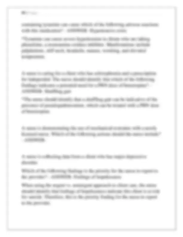 PN MENTAL HEALTH PROCTOR 2023 FORM A AND B, AND ONLINE PRACTICE FORM A ...