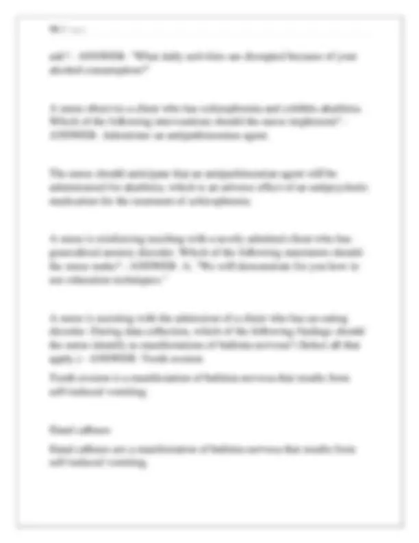 PN MENTAL HEALTH PROCTOR 2023 FORM A AND B, AND ONLINE PRACTICE FORM A ...