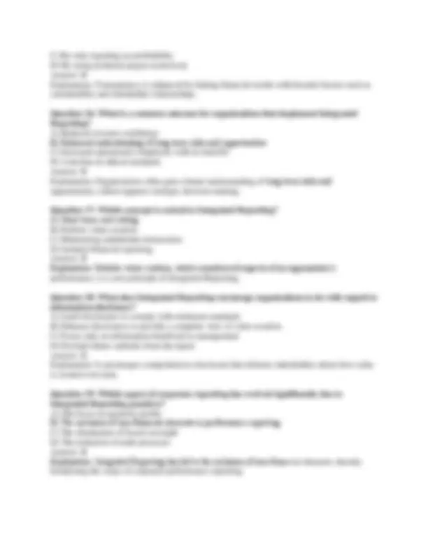 ACCA think ahead Cert IR in Integrated Reporting Exam | Exams ...