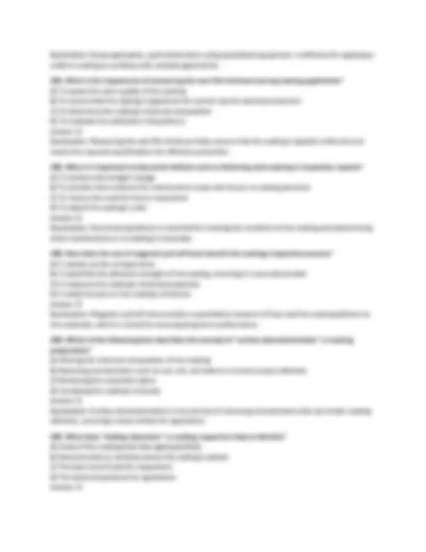 BRIDGE COATINGS INSPECTOR PROGRAM (BCI) Exam | Exams Technology | Docsity