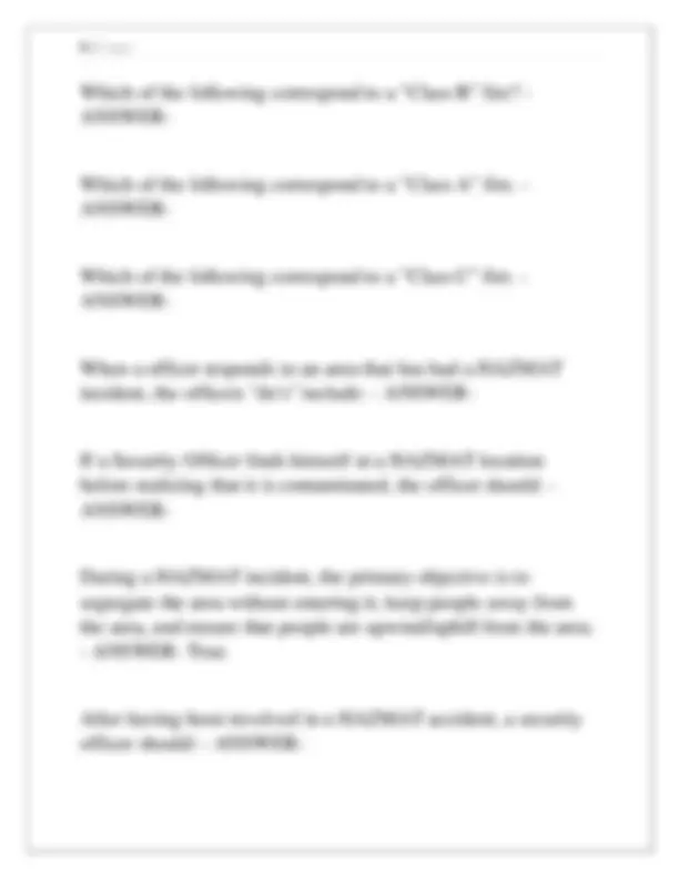 Security License Exam: 200 Questions and Answers for Class D Security ...