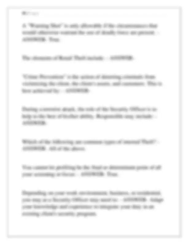 Security License Exam: 200 Questions and Answers for Class D Security ...