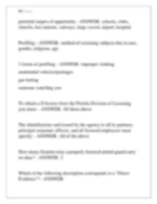 Security License Exam: 200 Questions and Answers for Class D Security ...