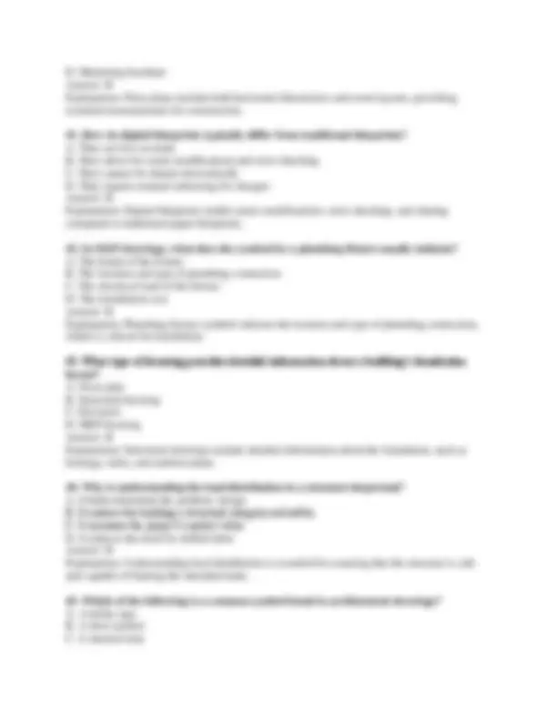 Blueprint Reading Exam | Exams Technology | Docsity