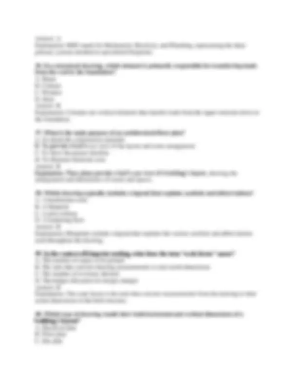Blueprint Reading Exam | Exams Technology | Docsity