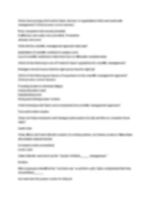 Management Theory Exam: Best Answers 2023-2025 | Exams Health sciences ...