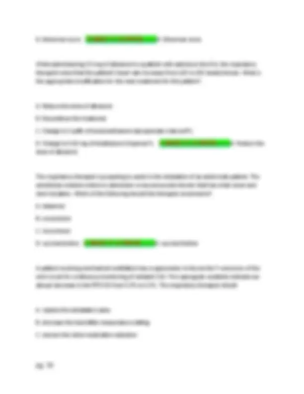 Respiratory Therapy Final Exam Questions & Answers: Kettering TMC ...