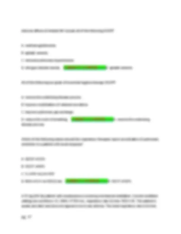 Respiratory Therapy Final Exam Questions & Answers: Kettering TMC ...