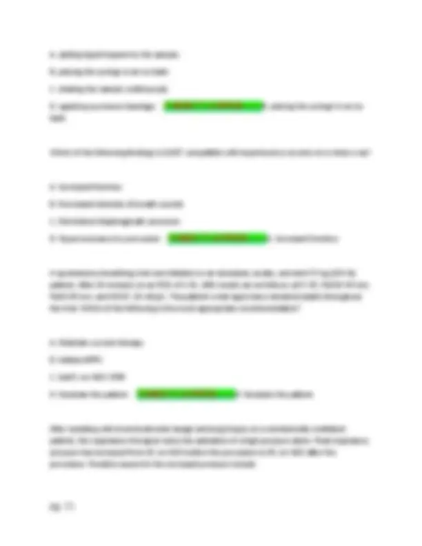 Respiratory Therapy Final Exam Questions & Answers: Kettering TMC ...