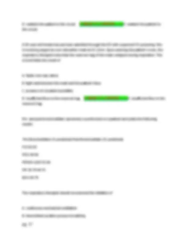 Respiratory Therapy Final Exam Questions & Answers: Kettering TMC ...