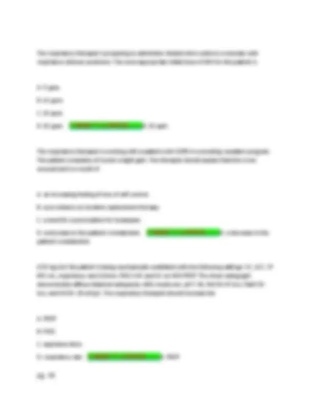 Respiratory Therapy Final Exam Questions & Answers: Kettering TMC ...