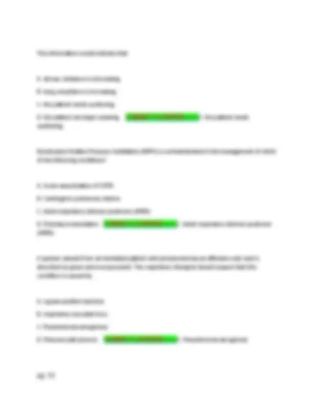 Respiratory Therapy Final Exam Questions & Answers: Kettering TMC ...