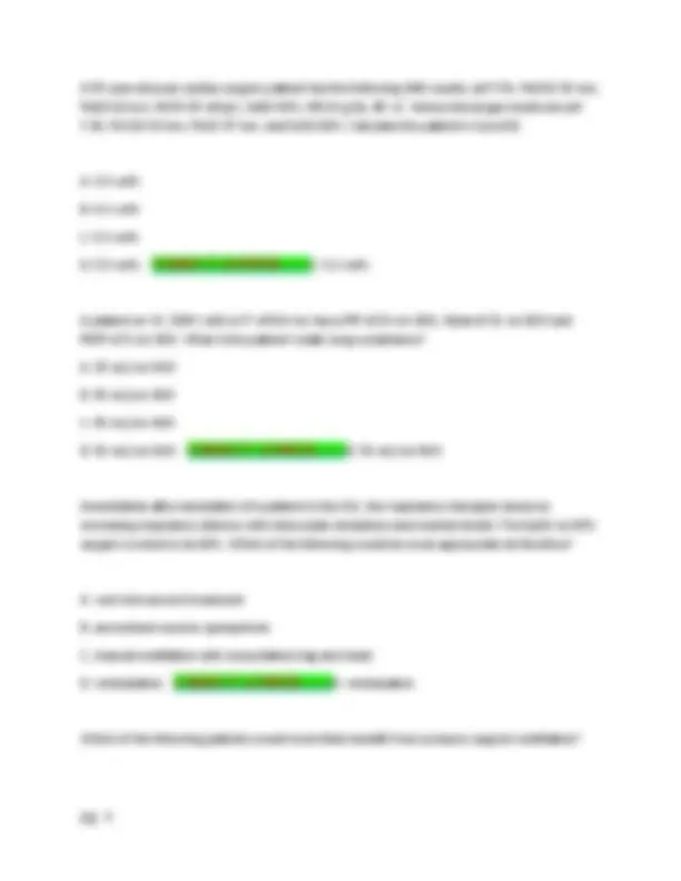 Respiratory Therapy Final Exam Questions & Answers: Kettering TMC ...