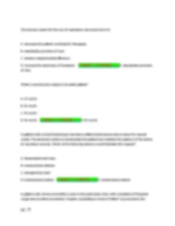 Respiratory Therapy Final Exam Questions & Answers: Kettering TMC ...