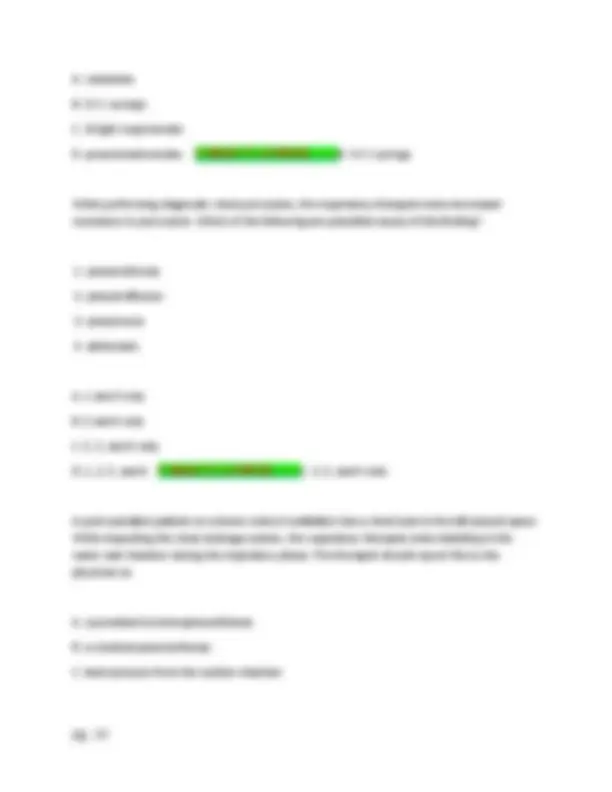 Respiratory Therapy Final Exam Questions & Answers: Kettering TMC ...