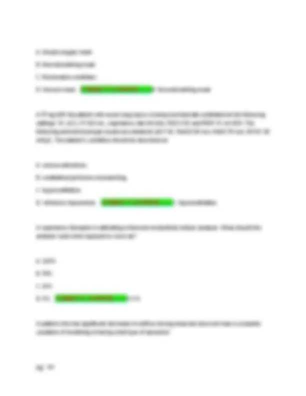 Respiratory Therapy Final Exam Questions & Answers: Kettering TMC ...