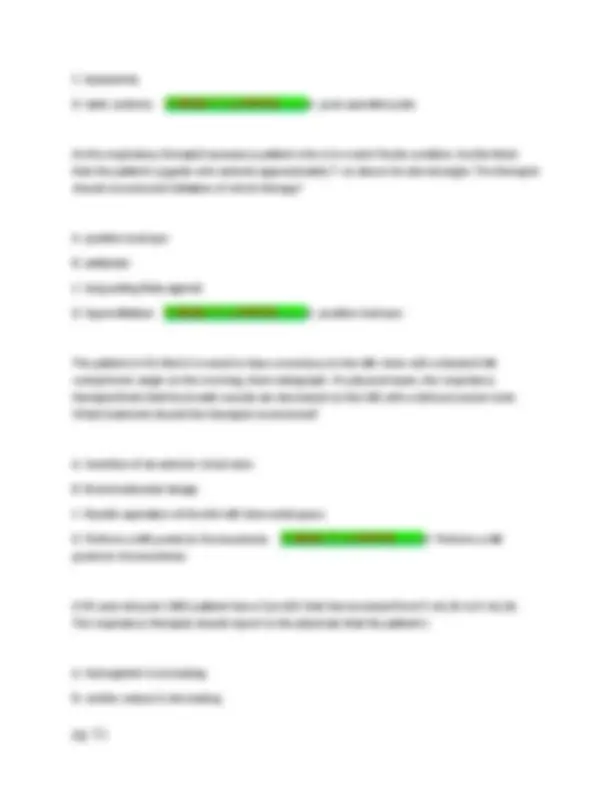 Respiratory Therapy Final Exam Questions & Answers: Kettering TMC ...