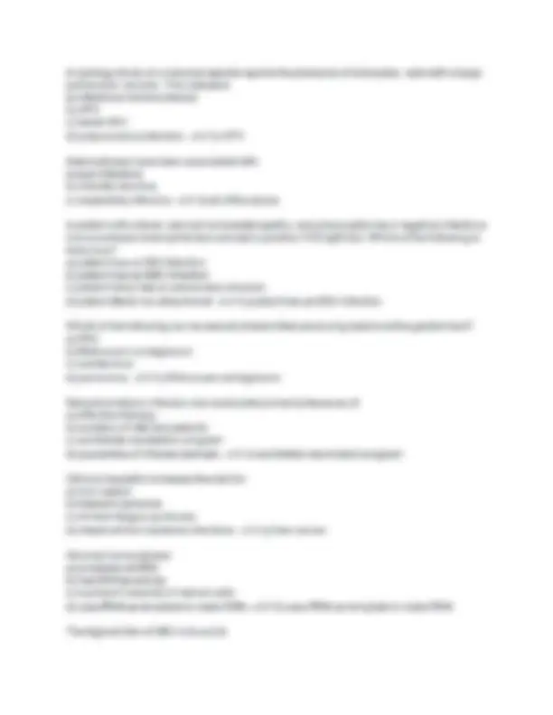 MMSC 360 Exam 3 Clicker Questions with Correct Answers. | Exams Biology ...