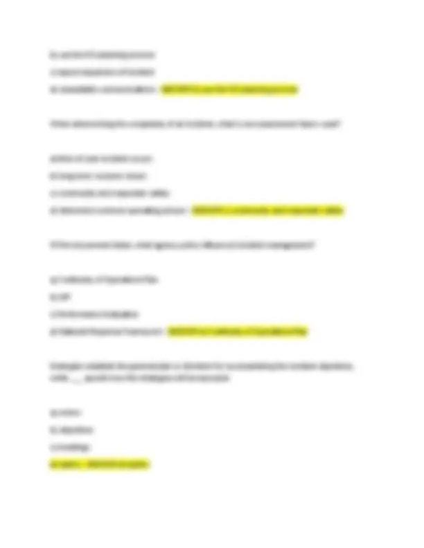 NIMS ICS 300 FINAL Exam (2024/ 2025 Update) Questions and Verified ...