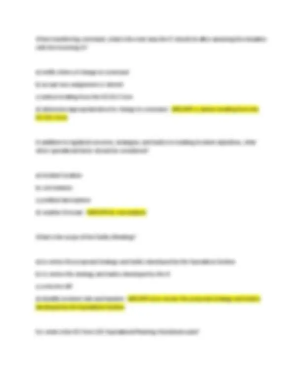 NIMS ICS 300 FINAL Exam (2024/ 2025 Update) Questions and Verified ...